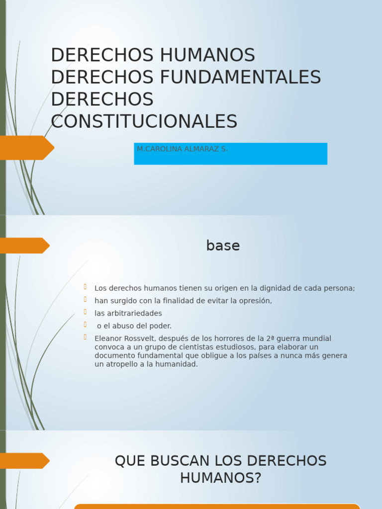 Derechos Humanos Primera Parte | PDF | Derechos humanos | Convenio ...