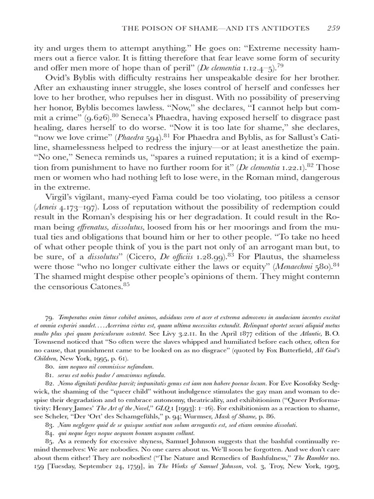 De Clementia: The Poison of Shame-And Its Antidotes | PDF | Ancient Rome