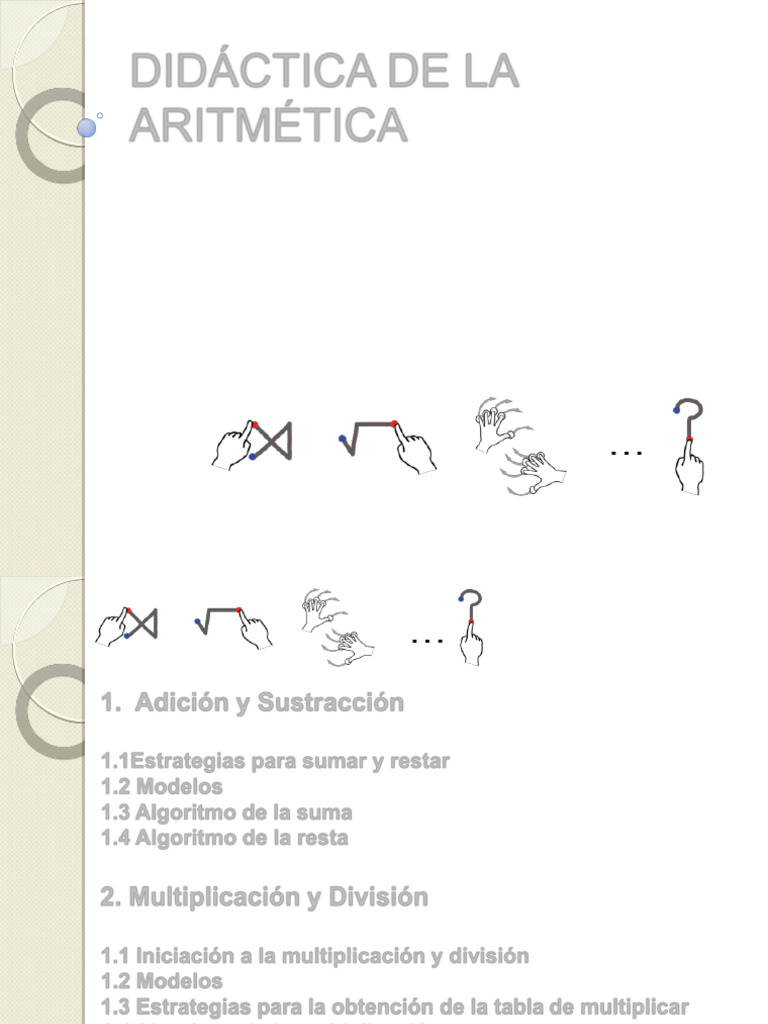 Algoritmos y propiedades aritméticas | PDF | Sustracción | División ...