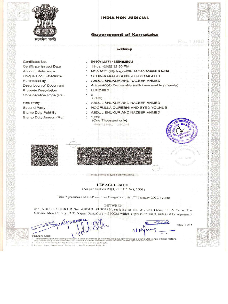 LLP Deed | PDF