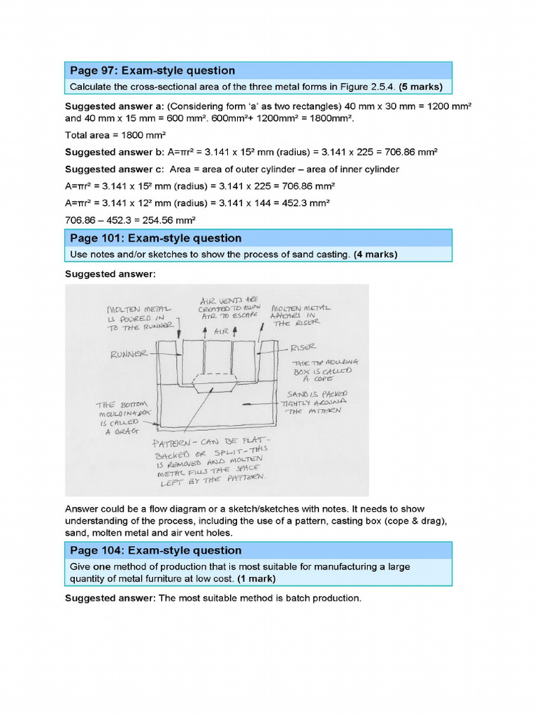 Gcse 9 1 Design Technology Student Book Answers Page 10 | PDF