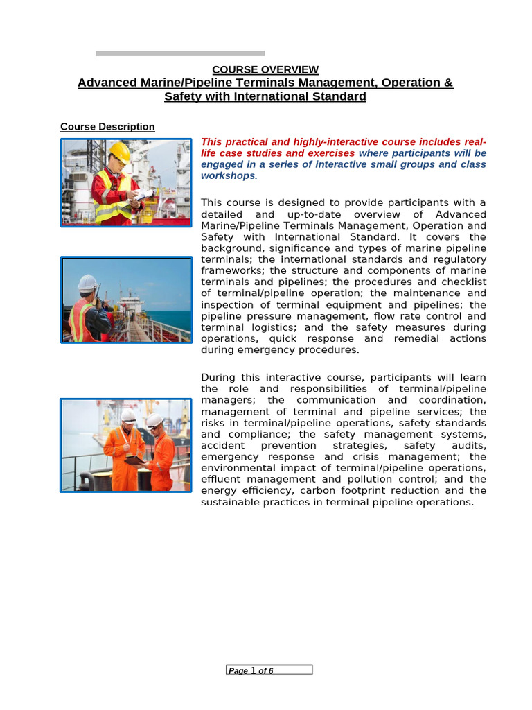 Advanced Pipeline Terminals | PDF | Safety | Regulatory Compliance