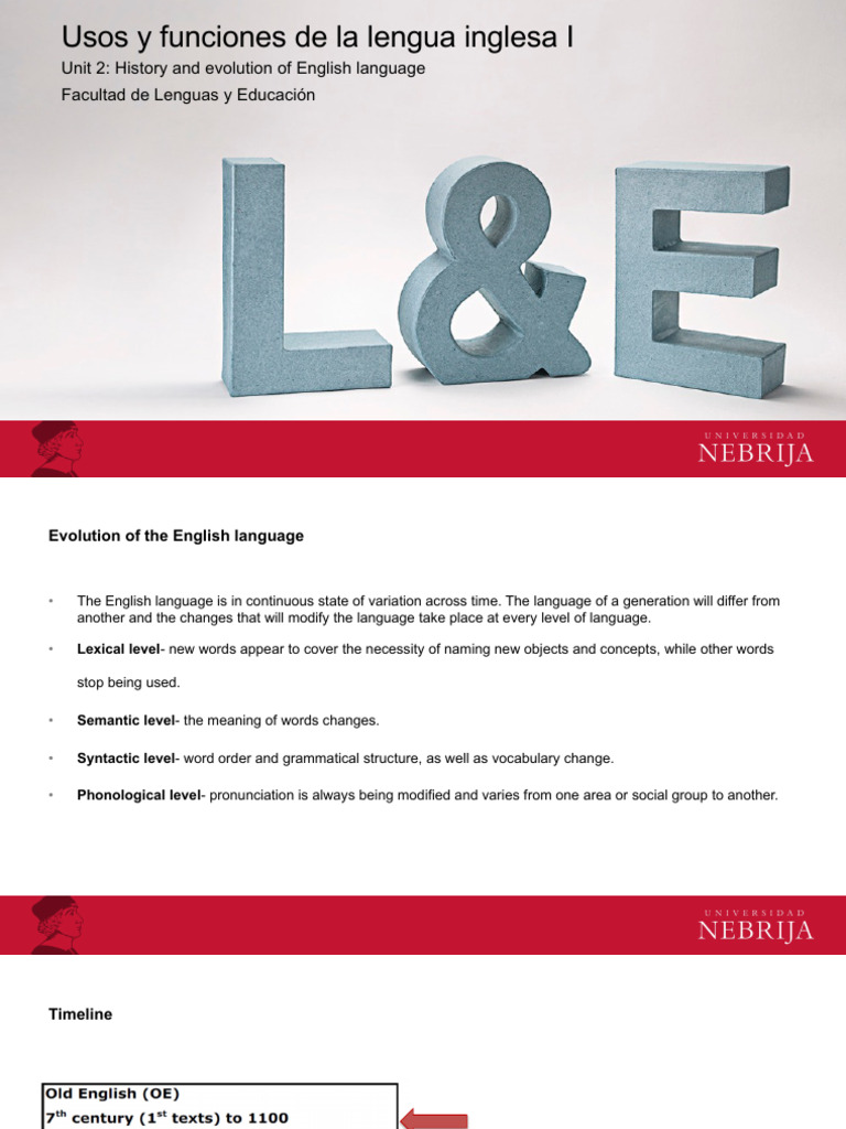 Evolution of the English Language | PDF | English Language ...