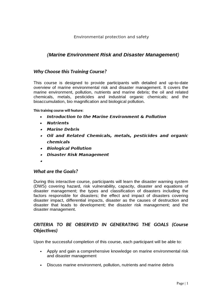 Environmental Protection and Safety | PDF | Water Pollution | Hazards