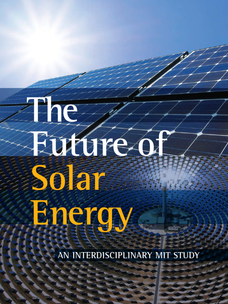 MIT Study on Solar Energy Future | PDF | Photovoltaics | Solar Power