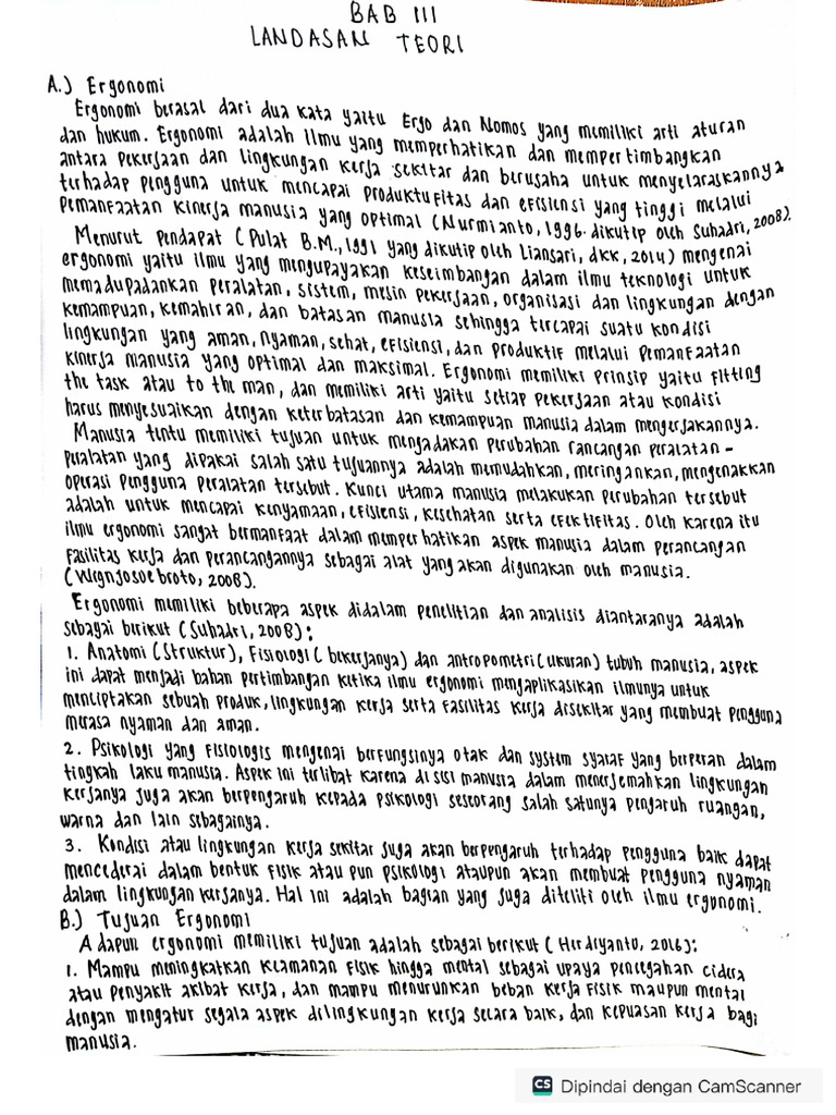 Tugas 2 Ergonomi | PDF