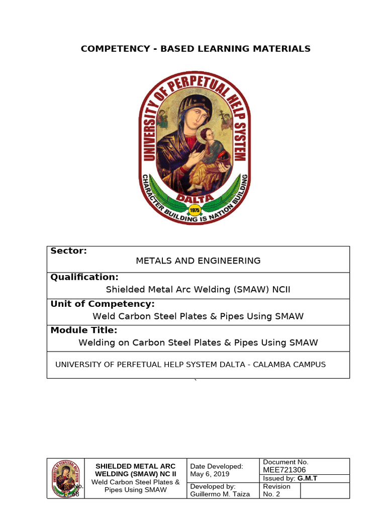 CBLM SMAW NC II GMT | PDF | Welding | Construction