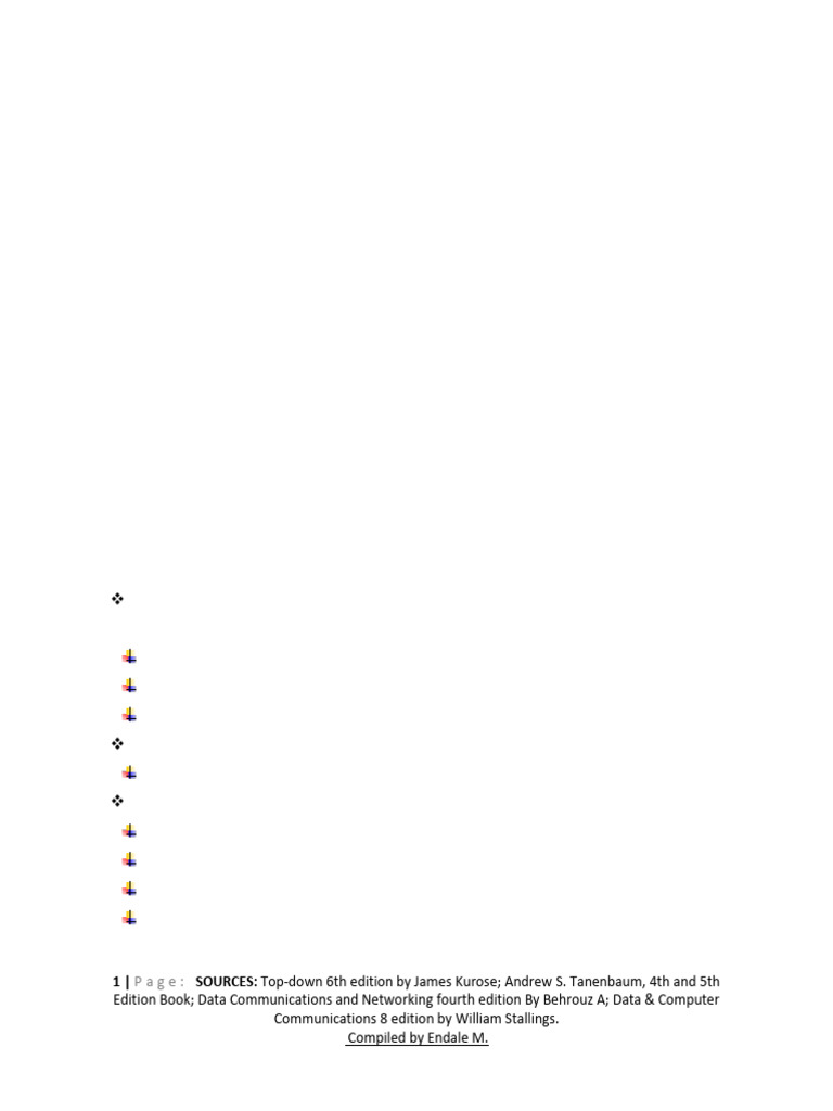 Chapter 1 Datacommunication For Comp Pdf Network Switch Computer Network