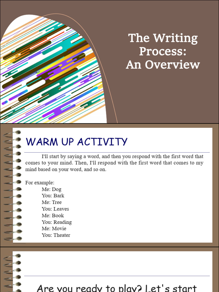 Lesson 5 Writing Process An Overview | PDF | Brainstorming | Hierarchy