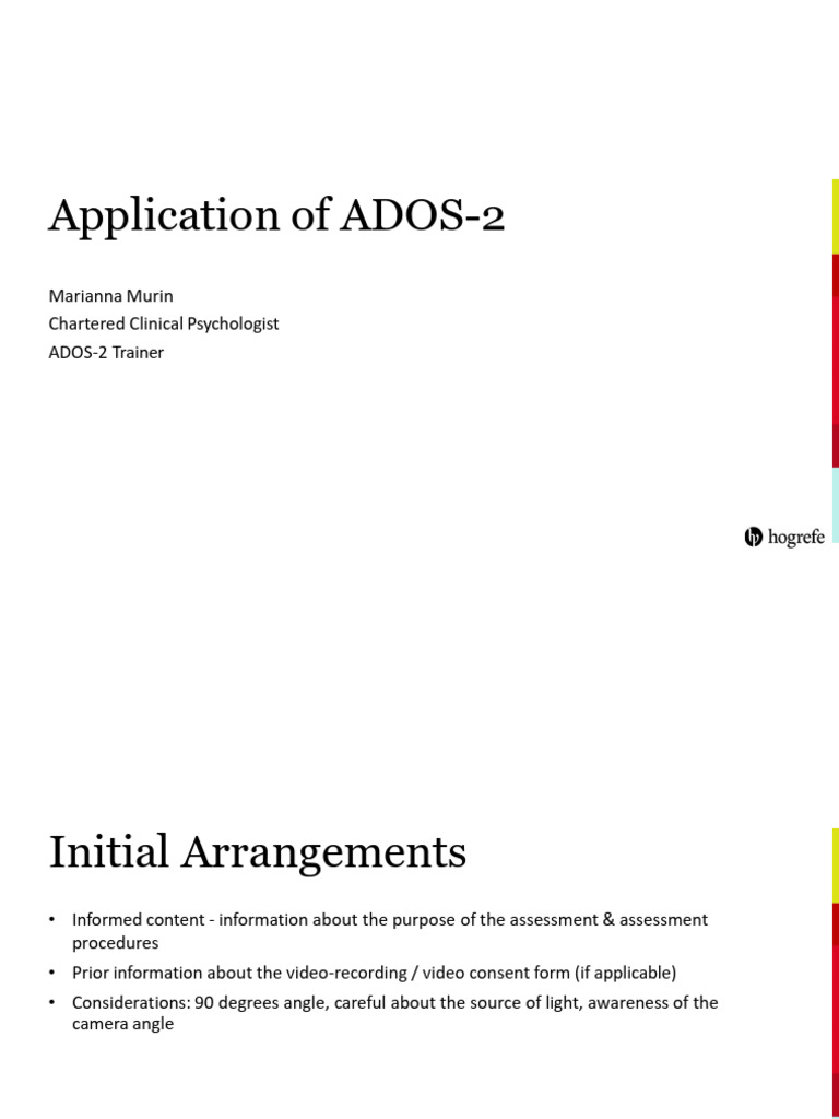 ADOS-2 Assessment Guidelines and Insights | PDF | Autism | Reliability ...