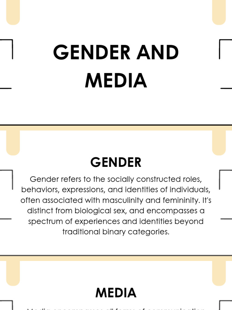 Gender Representation in Media Analysis | PDF | Gender | Gender Studies