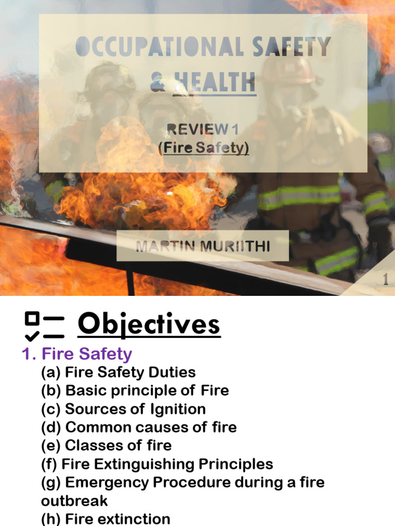 OSHA Review 1.2 - Fire Safety | PDF | Fires | Firefighting