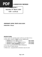 Form 3 Chemistry Assignment (WK 7) | PDF | Nitric Acid | Chemical Elements