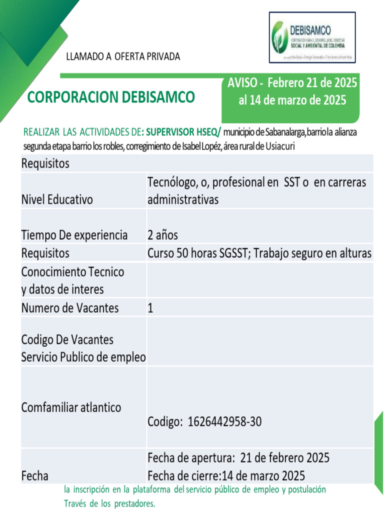 Supervisor HSEQ | PDF