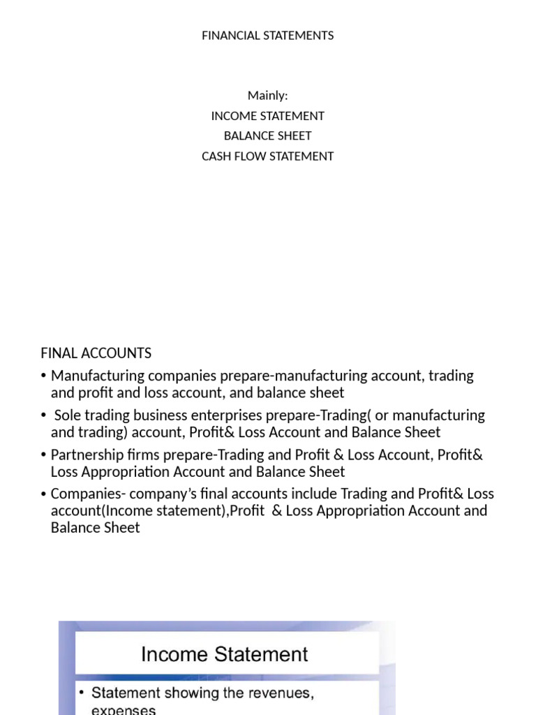 Final Accounts Preparation Guide | PDF