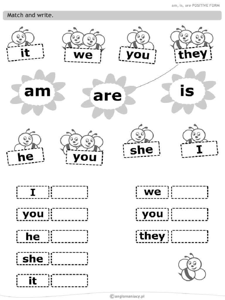 Verbs Be Worksheets 1 | PDF
