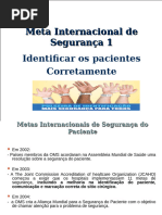 As 6 Metas Internacionais de Segurança Do Paciente | PDF