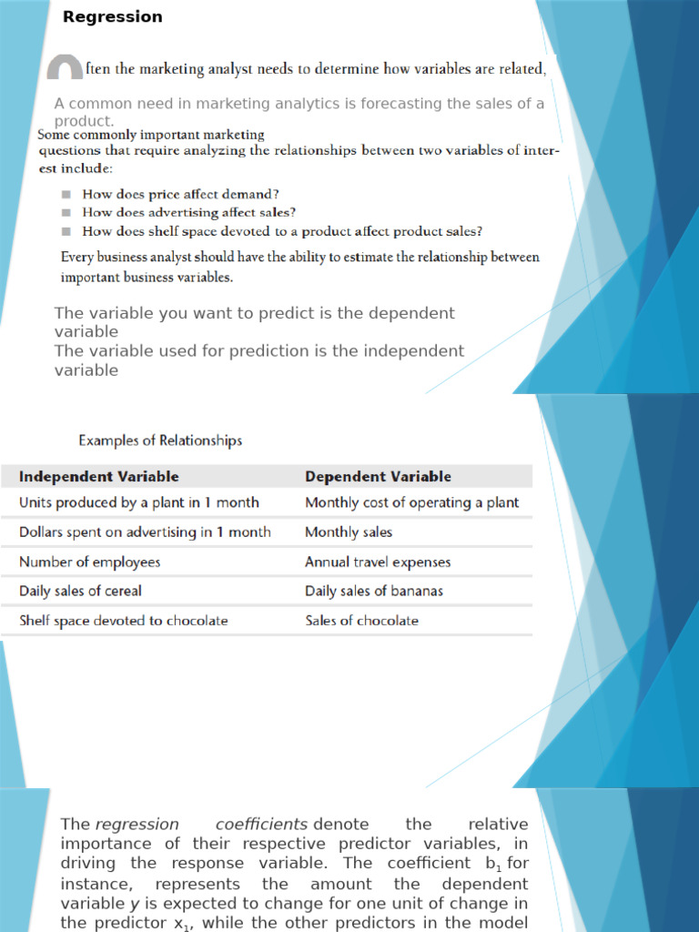 3multiple Regression Slide | PDF | Linear Regression | Dependent And Independent Variables