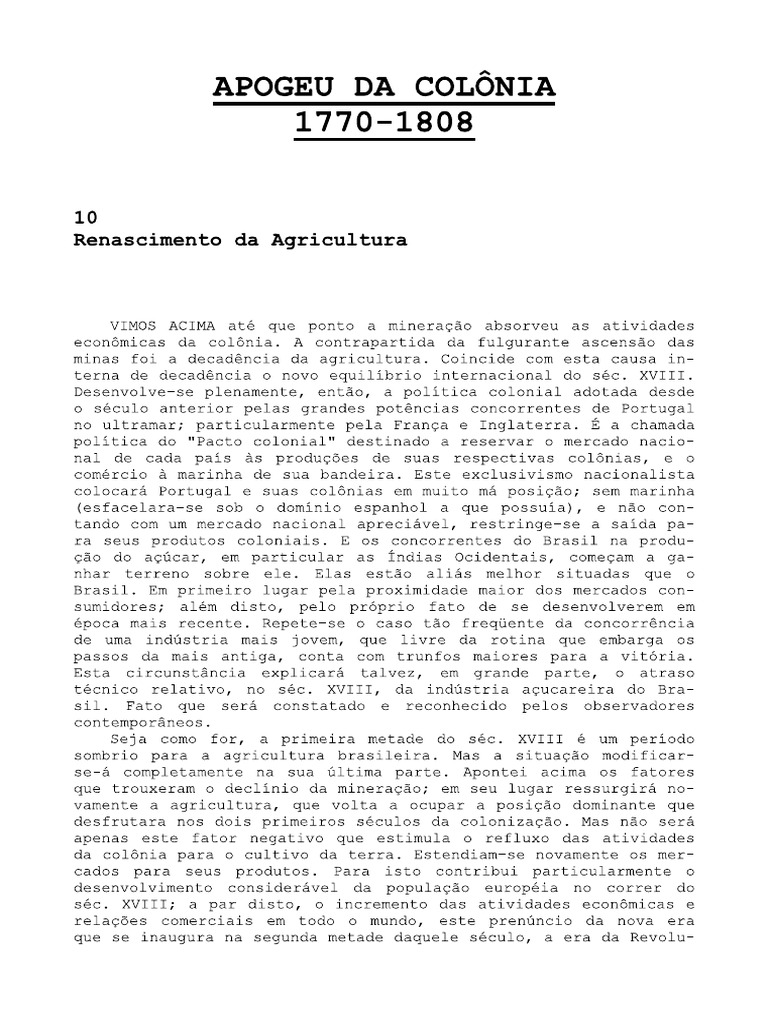 Apogeu Da Colonia Caio Prado JR | PDF