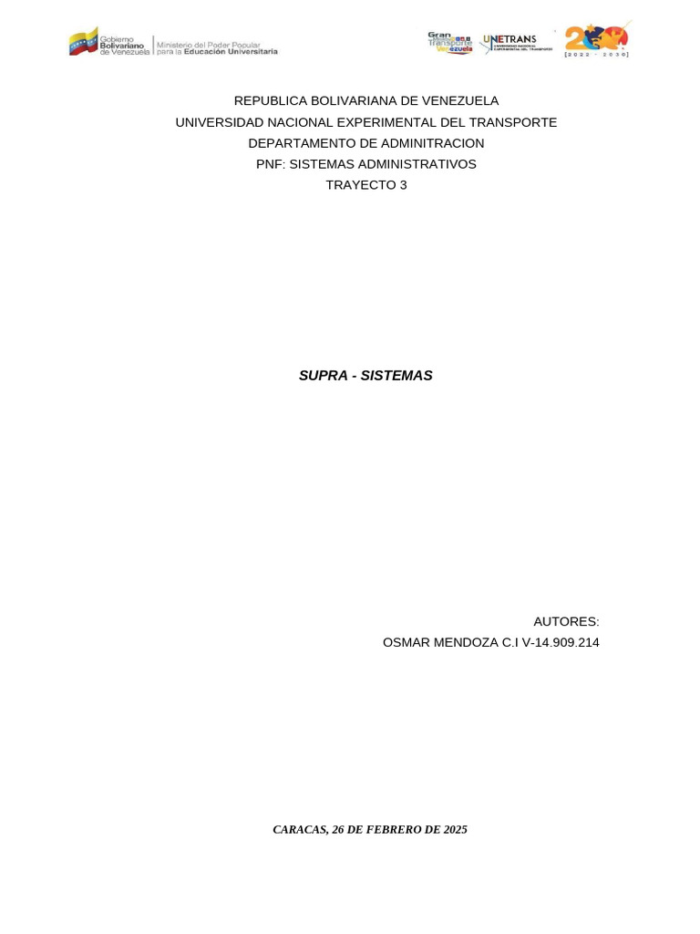 Supra Sistemas | PDF | Sistema | Ingeniería de software