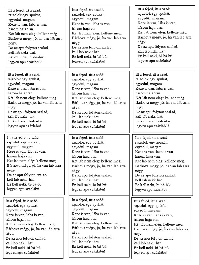 Apák Napi Vers Liliom | PDF