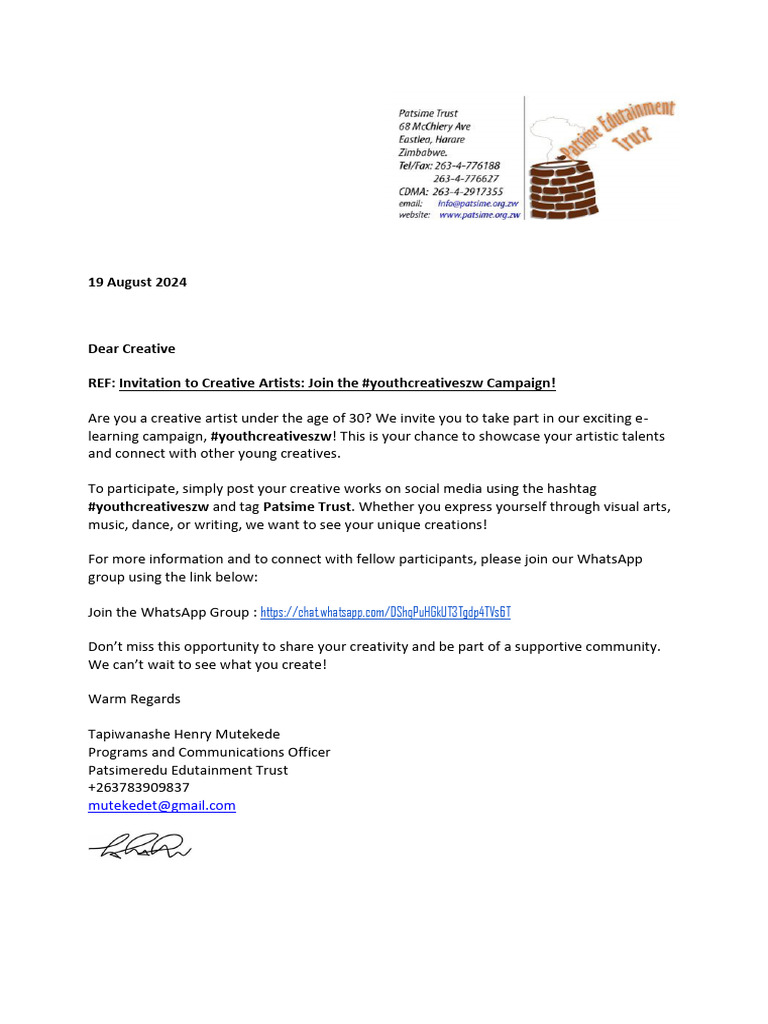 National E-Learning Invitation | PDF