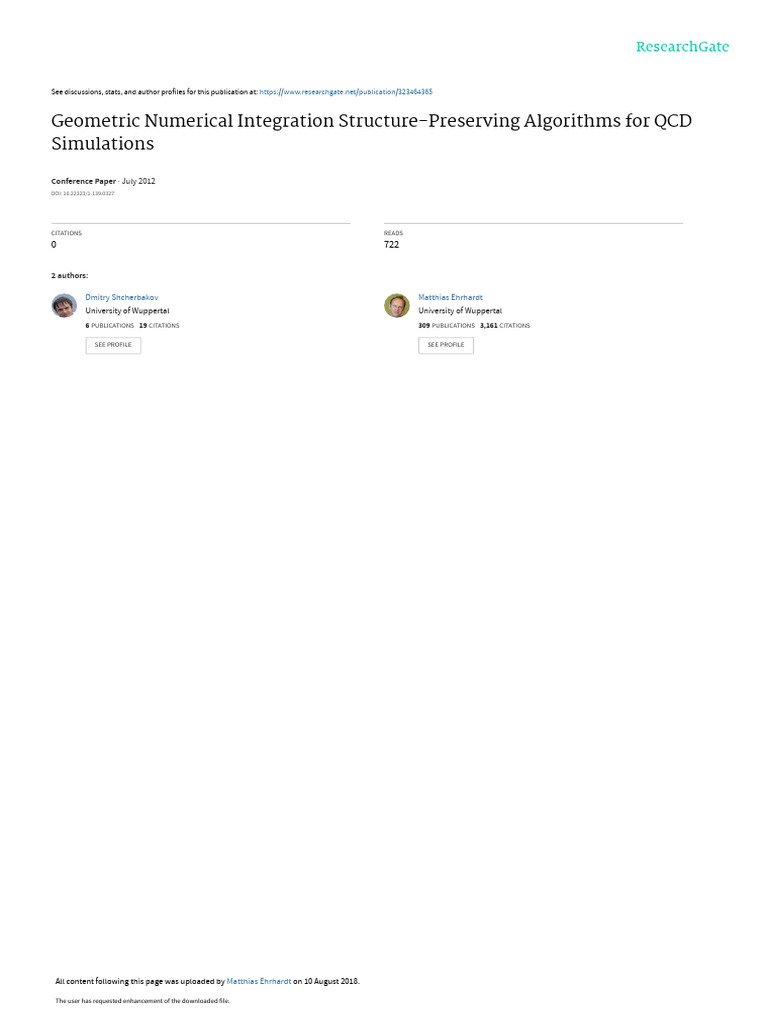 Geometric Numerical Integration Structure-Preservi | PDF | Ordinary Differential Equation ...