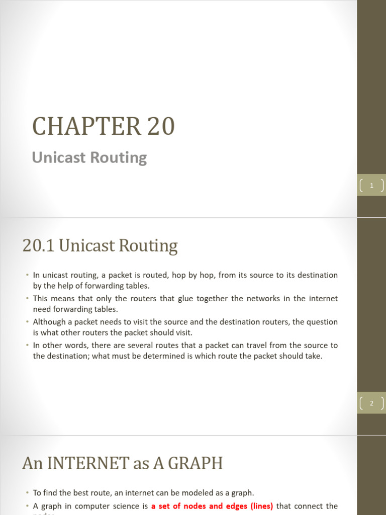 Sem II CN (Ch 20) | PDF | Routing | Computing