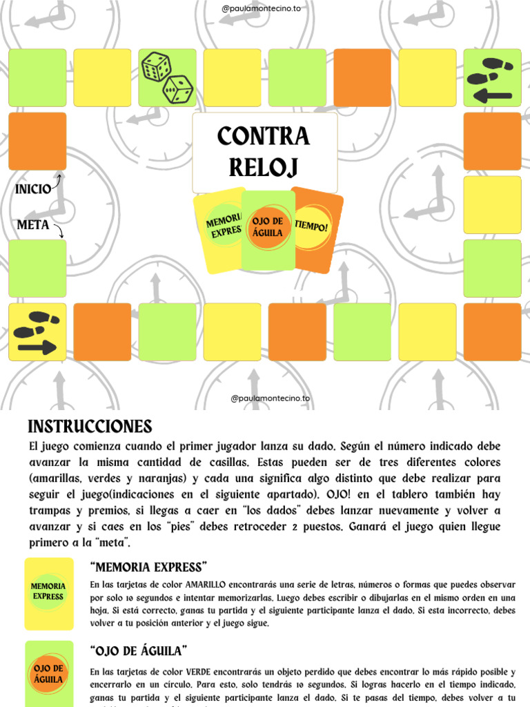 Juego de Activación Mental Contra Reloj | PDF