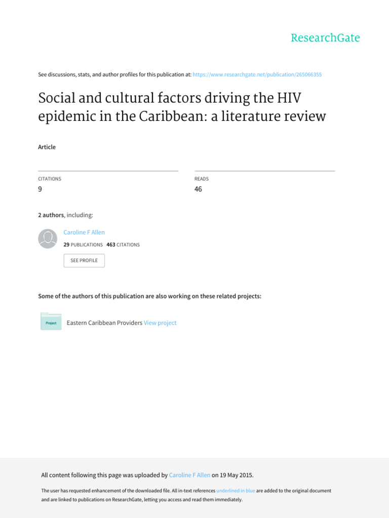 Social_and_cultural_factors_driving_the_HIV_epidem | PDF | Violence | Sexual Intercourse