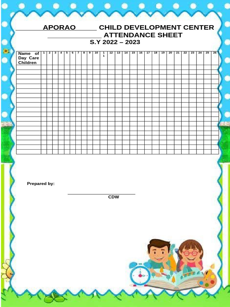 FC - Attendance Sheet | PDF