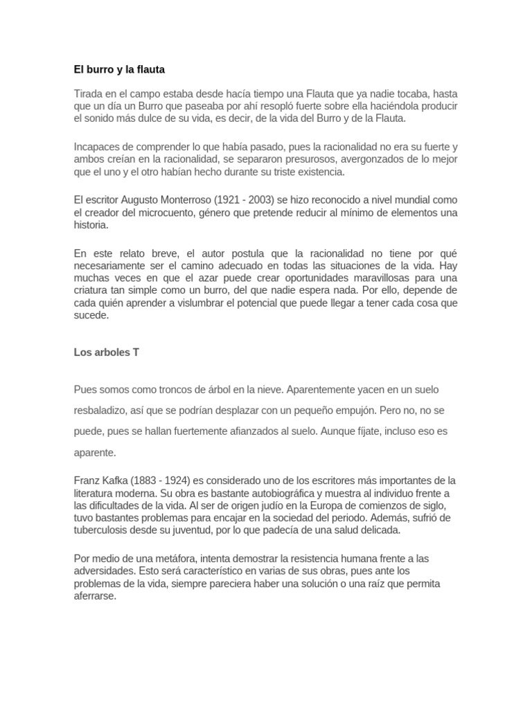 El Burro y La Flauta | PDF