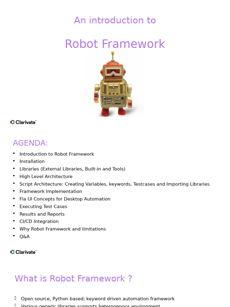 Robot Framework Final | PDF | Selenium (Software) | Python (Programming ...