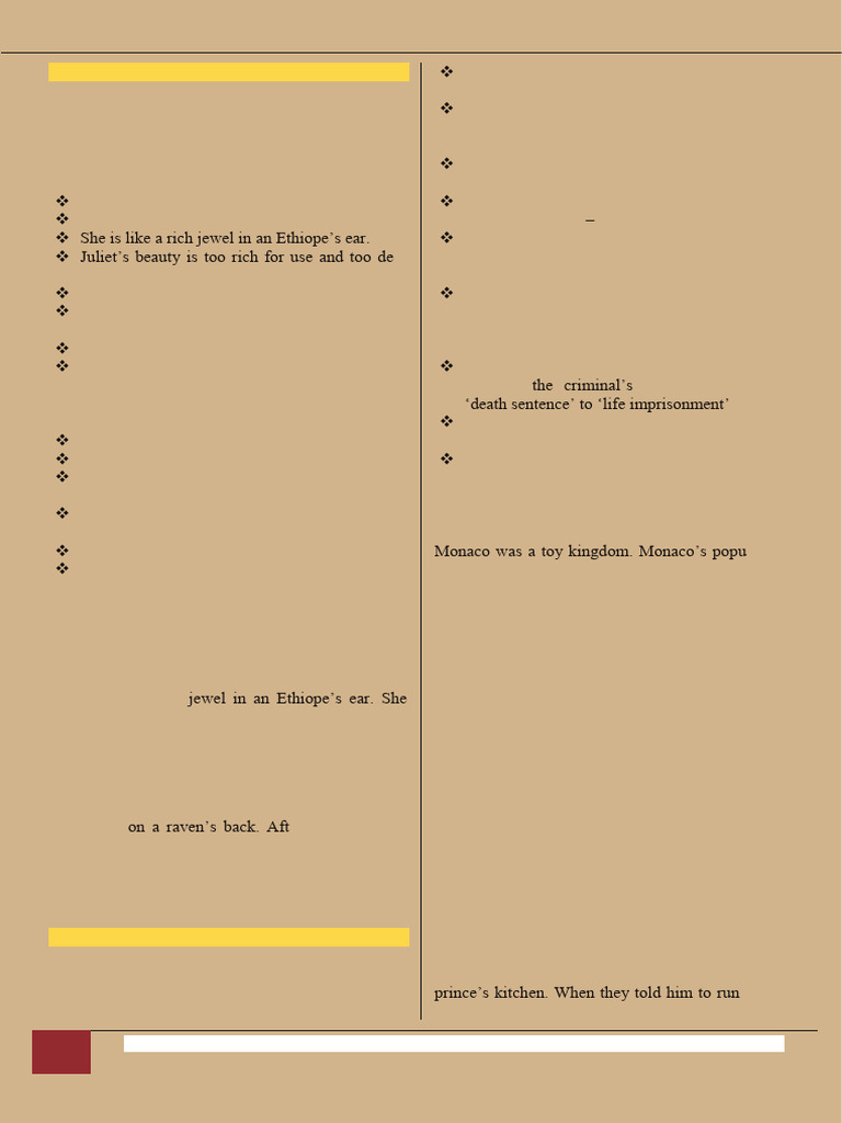 2nd PUC English Summary Notes 2024 | PDF