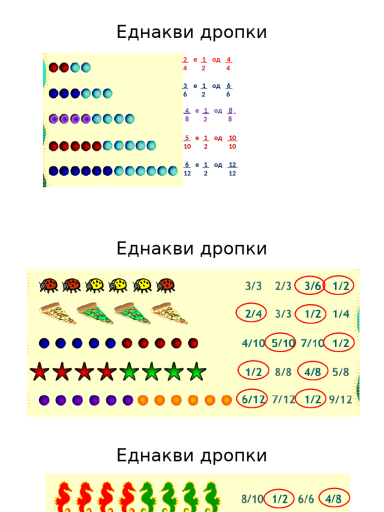 Еднакви дропки | PDF