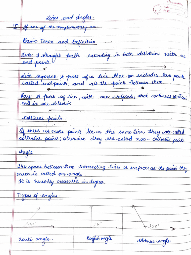 Lines and angles | PDF