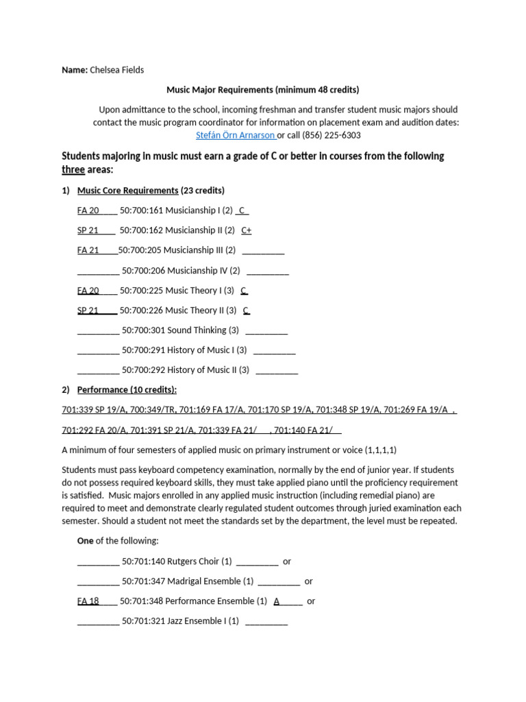 Chelsea Fields - Music Curriculum | PDF | Performing Arts | Musicology