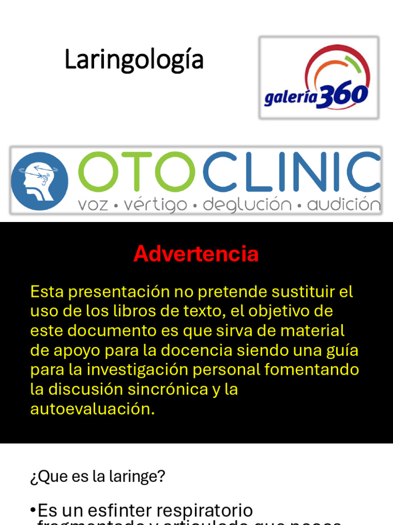 Guía sobre Laringología y Disfonía | PDF | Enfermedades y trastornos ...