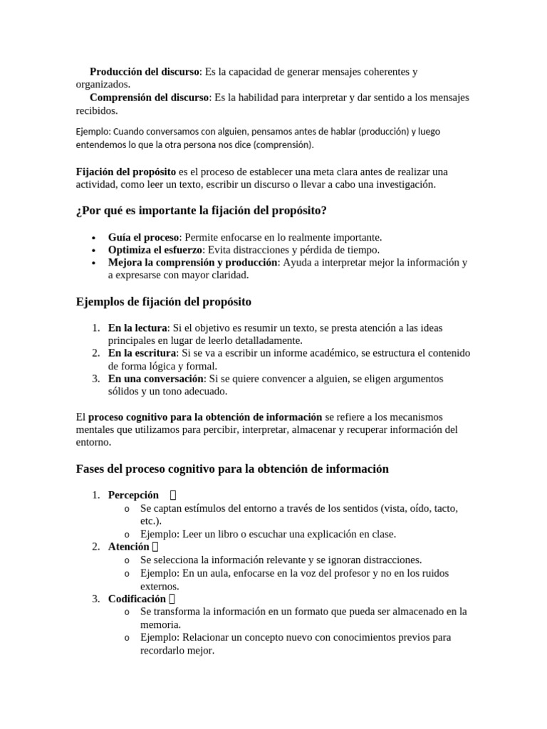 Producción del discurso jaime bocanegra | PDF | Comunicación | Memoria