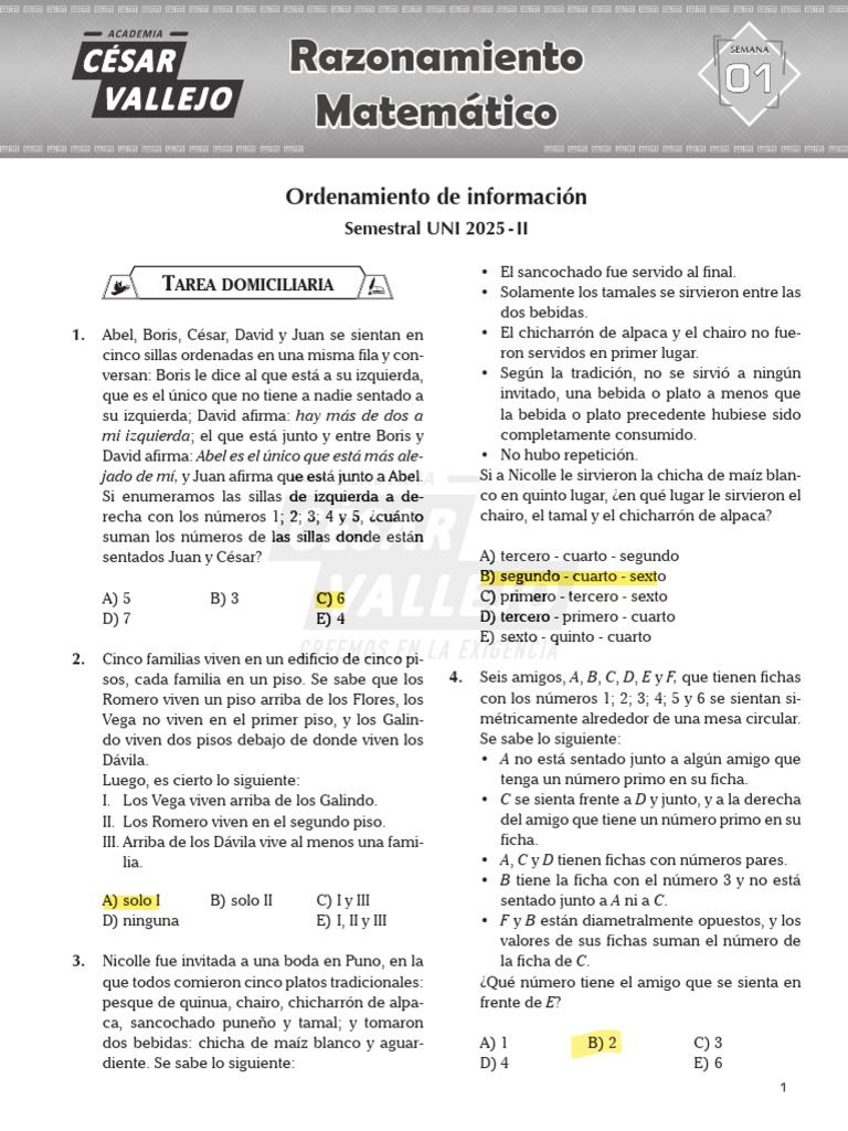 RM SCV Dom Sem01 | PDF