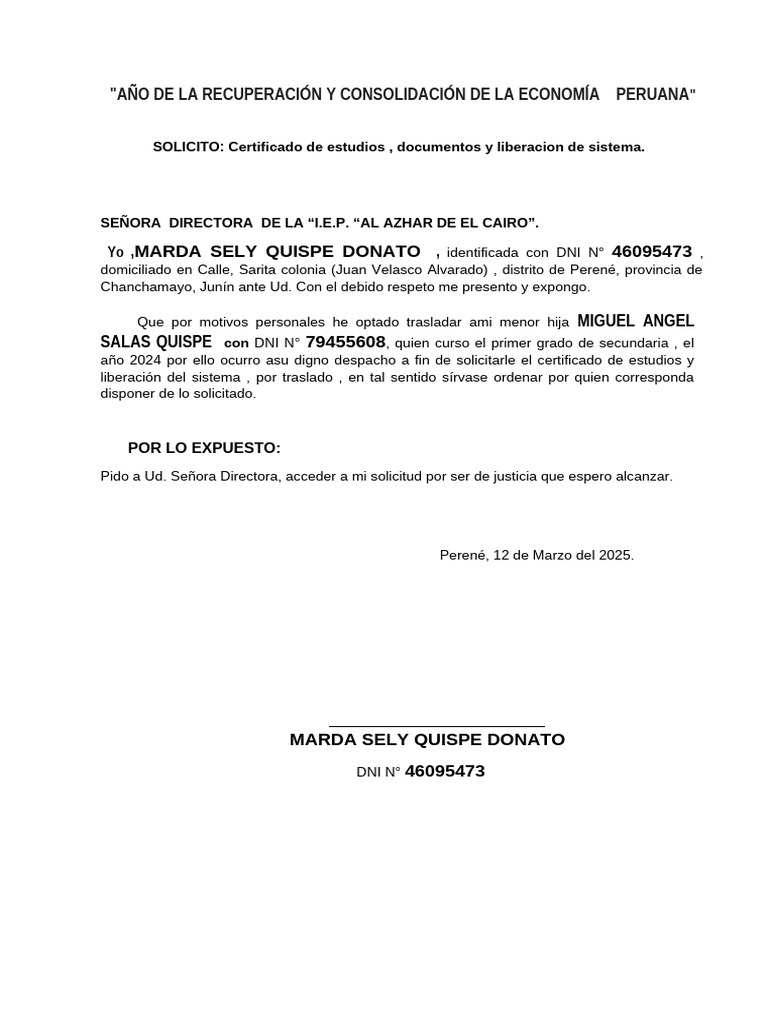 Año de La Recuperación y Consolidación de La Economía Peruana | PDF