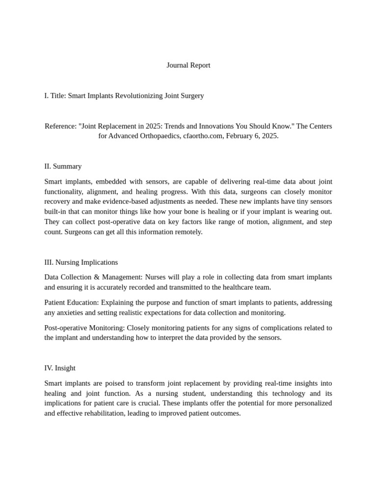 Orthopedic Trends Journal | PDF