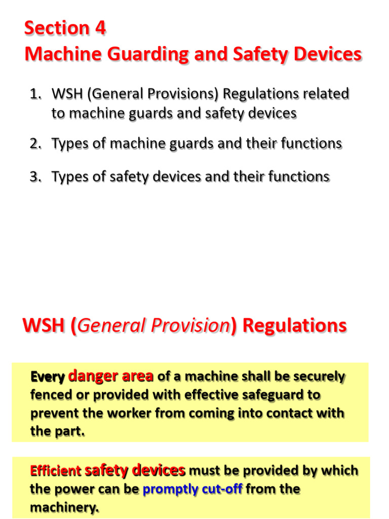 4 MachineGuards SafetyDevices | PDF | Mechanical Engineering | Equipment