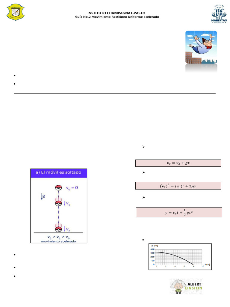 Guia 3 Caida Libre | PDF | Velocidad | Aceleración