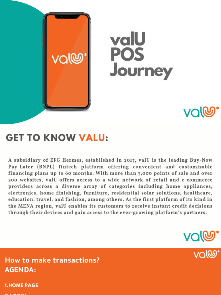 Valu POS Journey + Partial Refund | PDF