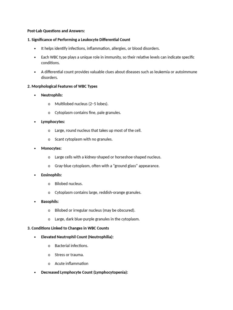 Act.6 - Leukocyte Diff Count | PDF | White Blood Cell | Immune System