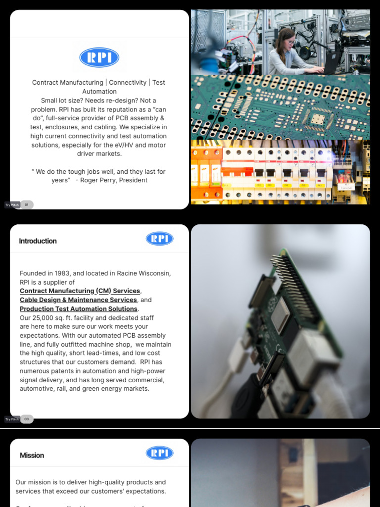 RPI Corporate Presentation 5-23 | PDF | Automation | Printed Circuit Board