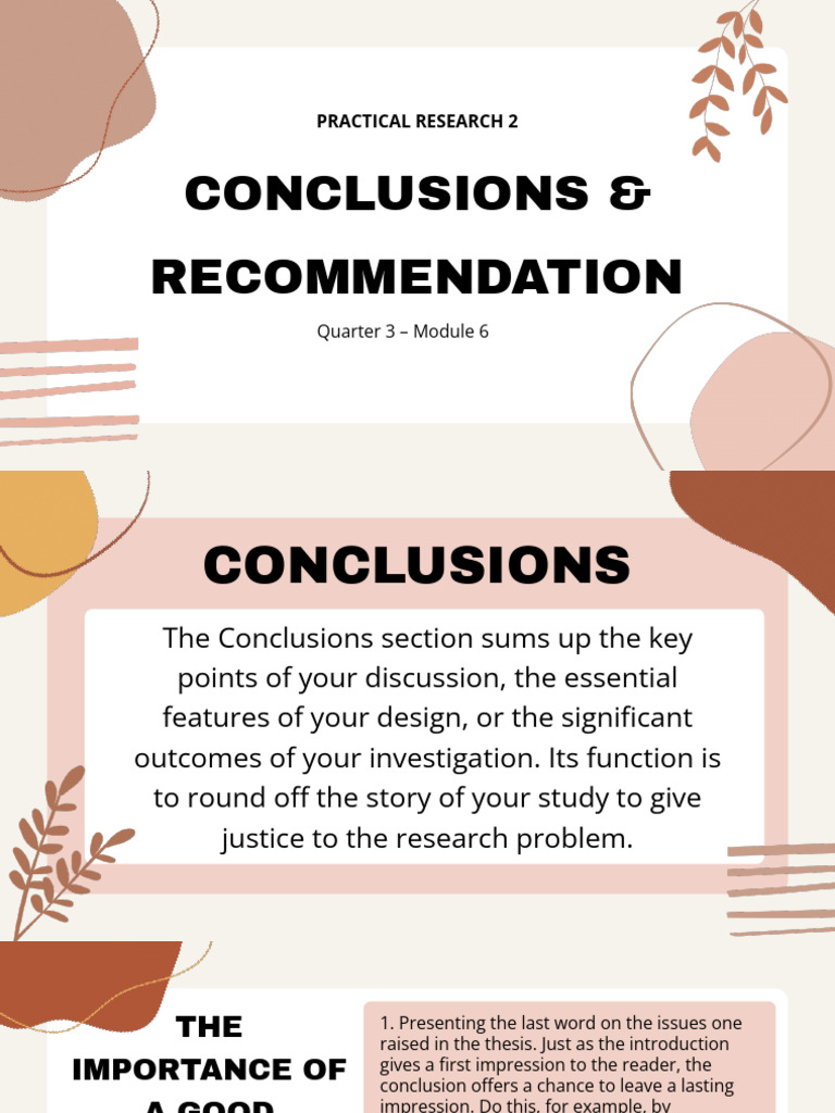 Effective Conclusions in Research Papers | PDF | Science | Cognitive ...