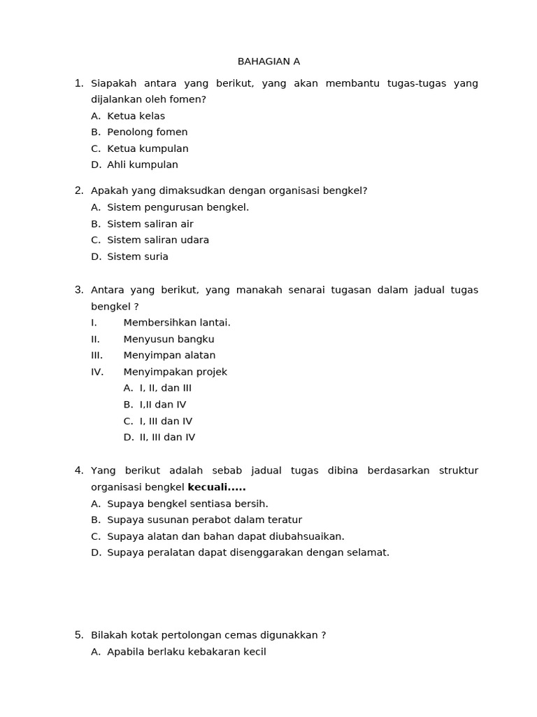 Soalan Setara RBT Tahun 6 | PDF