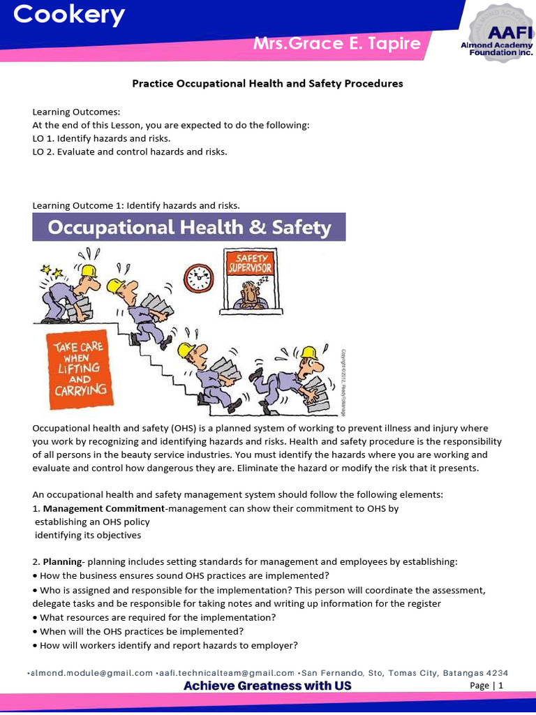 Practice Safety Precautions | PDF | Occupational Safety And Health ...